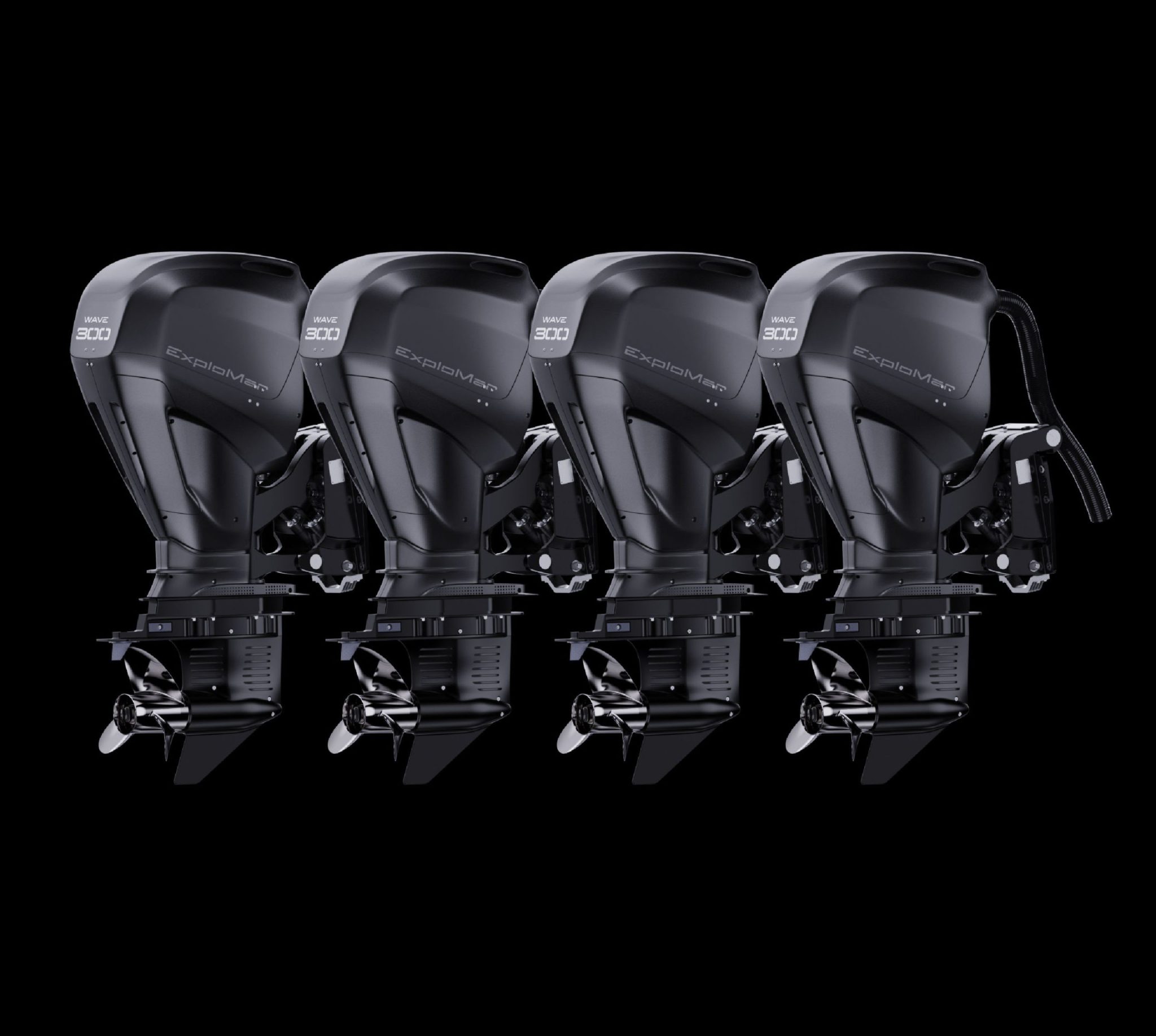1200HP Electric Outboard System (4×WAVE 300 + 1080 kWh NMC Batt.) |For ...